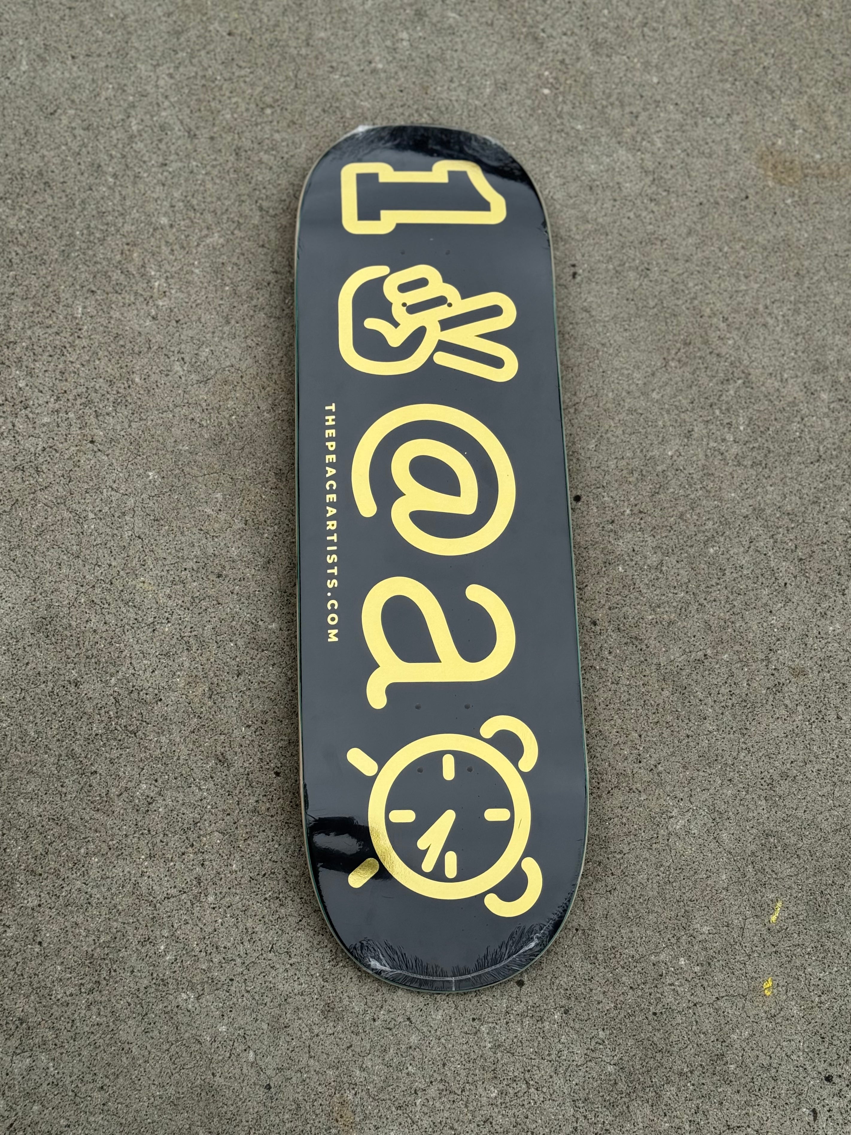 Peace Artist One Piece (Black/Gold Foil) 8.5" Deck Wb:14.25" – Status ...