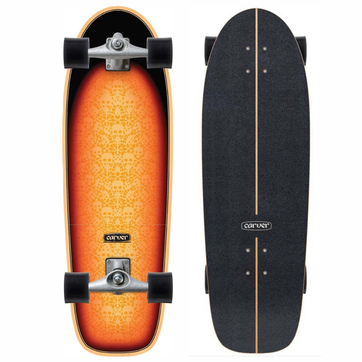 Carver CX Raw Sunburst 31.25 wb 17.5 Surfskate Complete – Status Skateshop