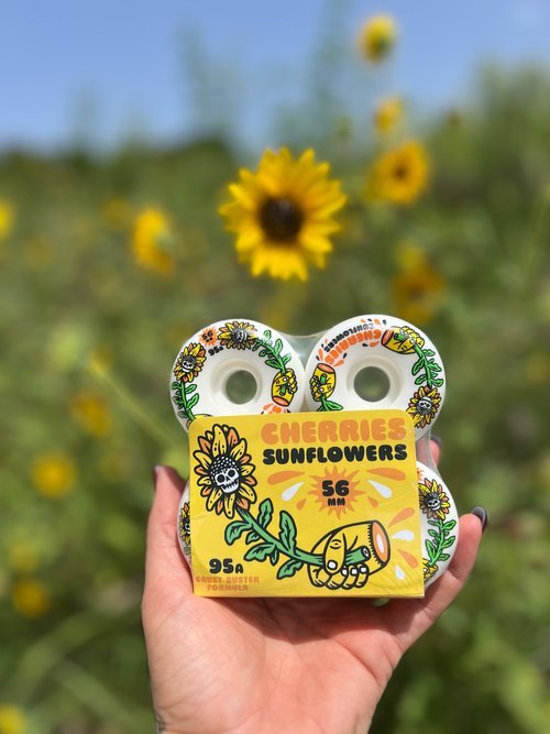 Cherries 56mm 95a Sunflowers Wheels – Status Skateshop