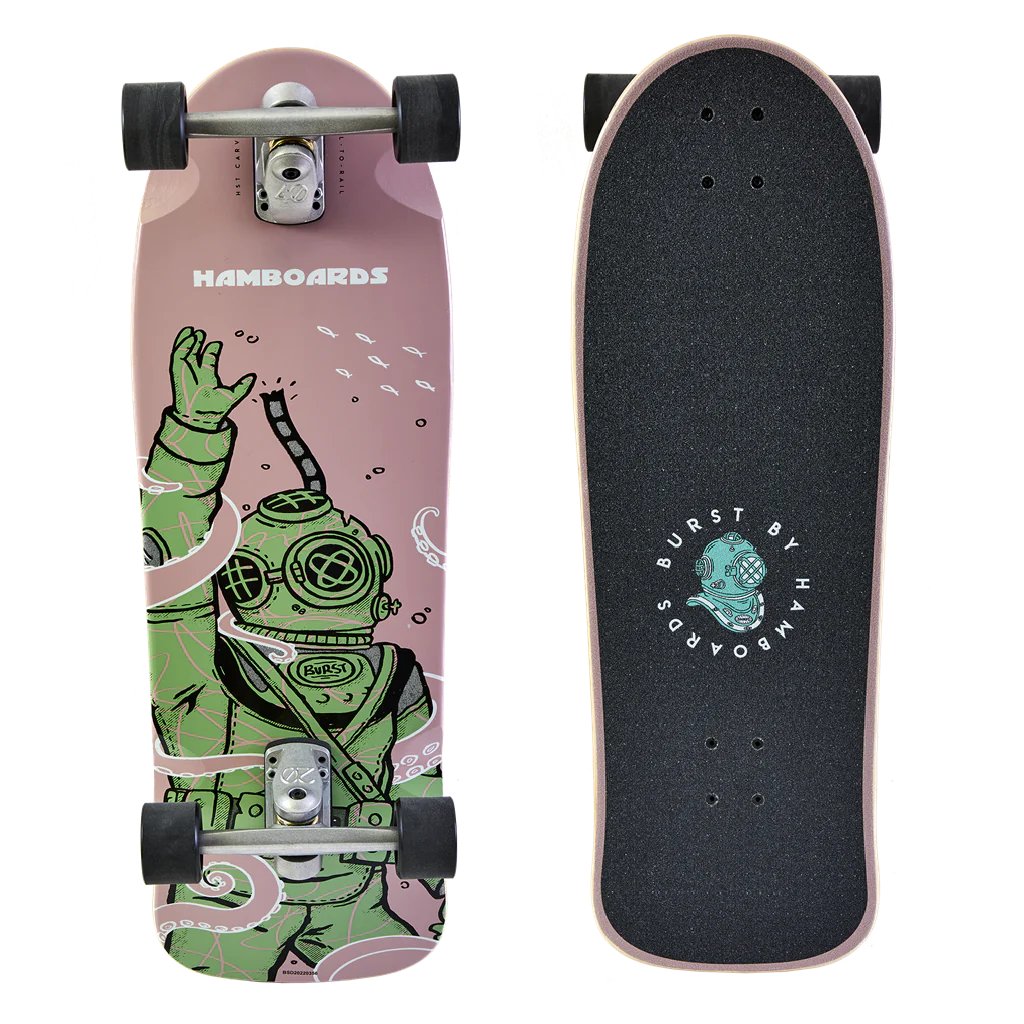 Hamboard Burst Surfskate - Deep Diver 32" – Status Skateshop