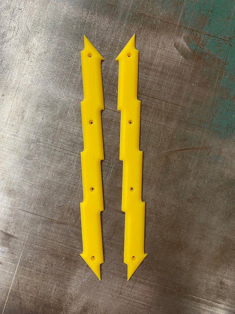 LJ X Wide Bolt Rails - Black – Status Skateshop