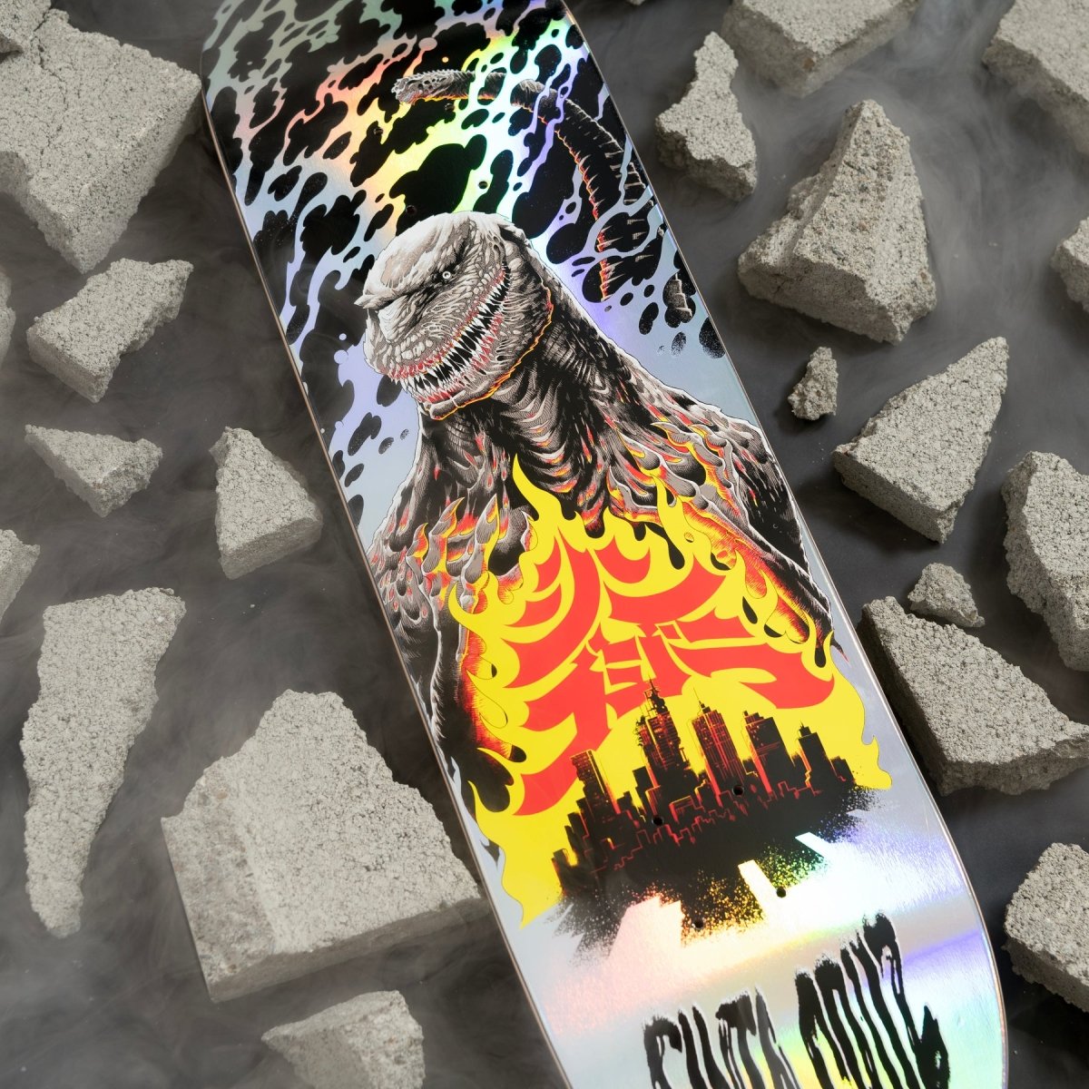 SC Godzilla Shin Knox Firepit 8.5" Deck – Status Skateshop