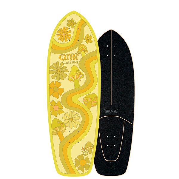 Carver Trippy Hippy 30.25 wb16.5 Surfskate Deck – Status Skateshop
