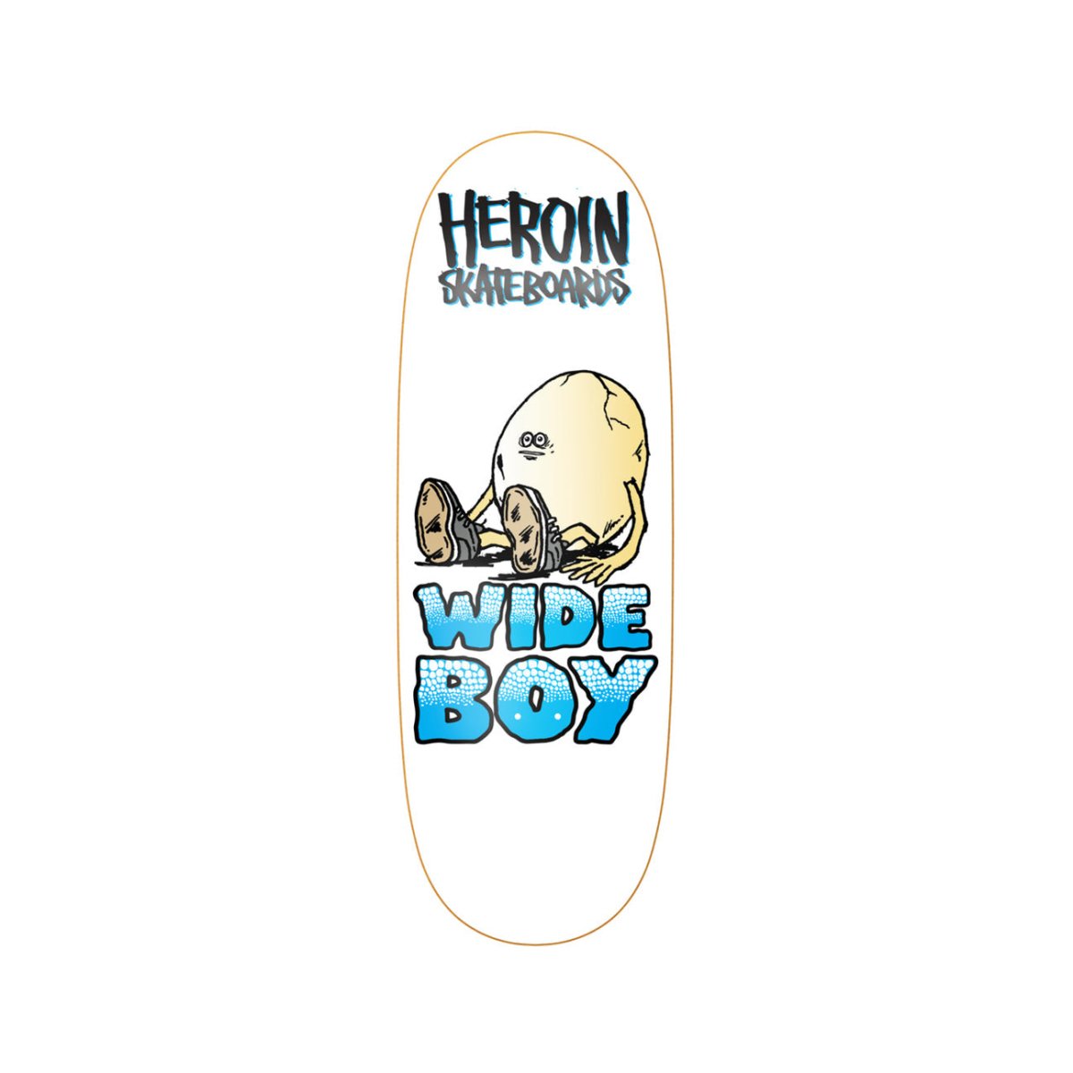 Heroin Wide Boy Egg Deck 10.75 – Status Skateshop