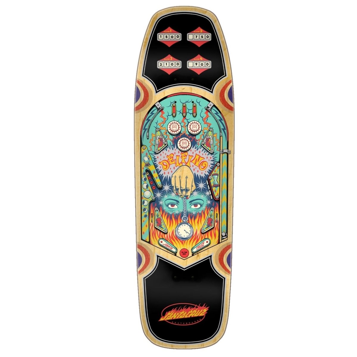 SC Delfino Pinball Shaped 9.14" Deck – Status Skateshop